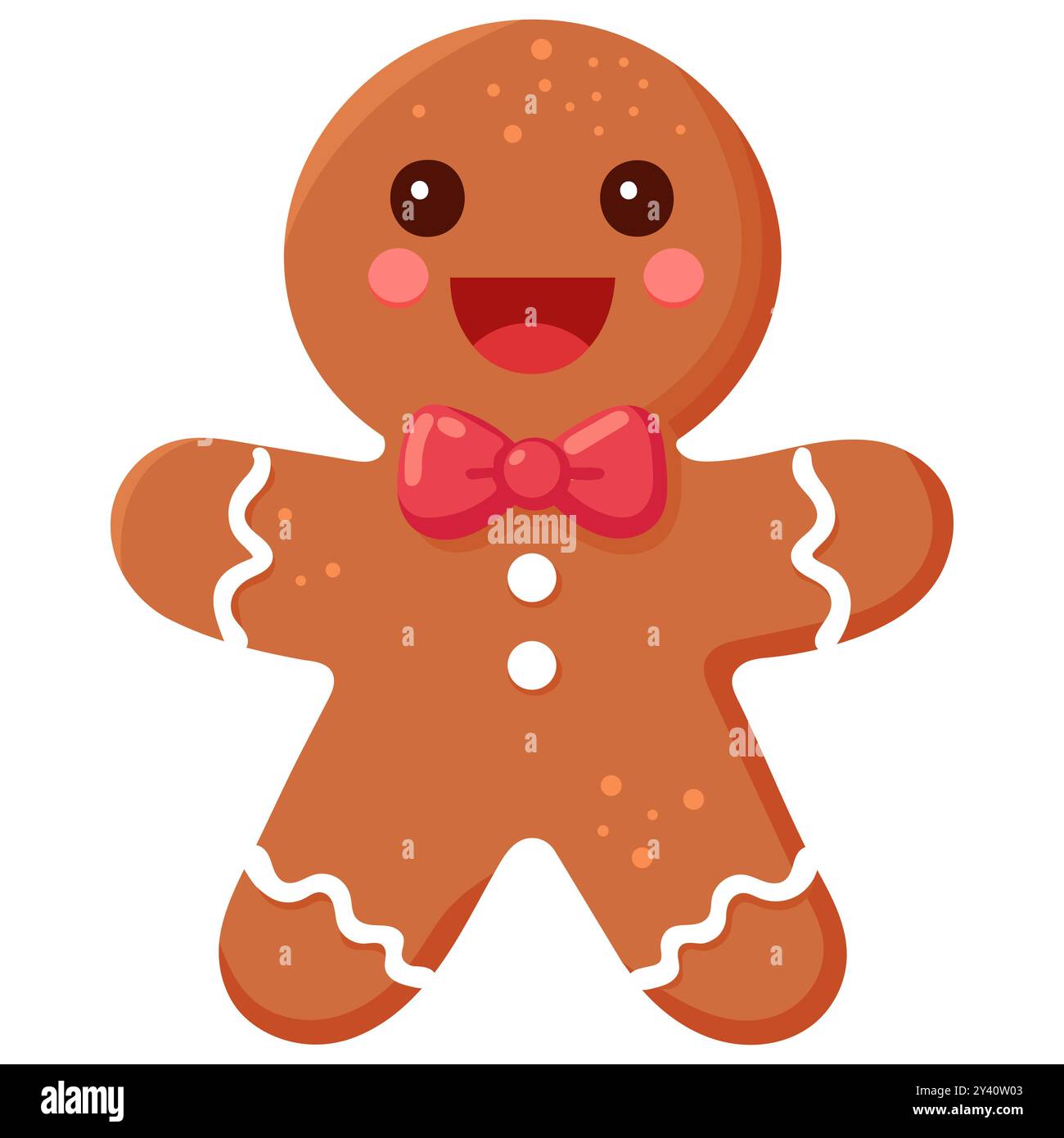Gingerbread Man. The isolated object on a white background. Christmas ...