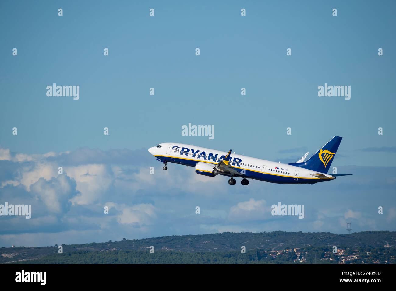 Marignane, France. 5 sept 2024. A RYANAIR plane has taken off safely ...