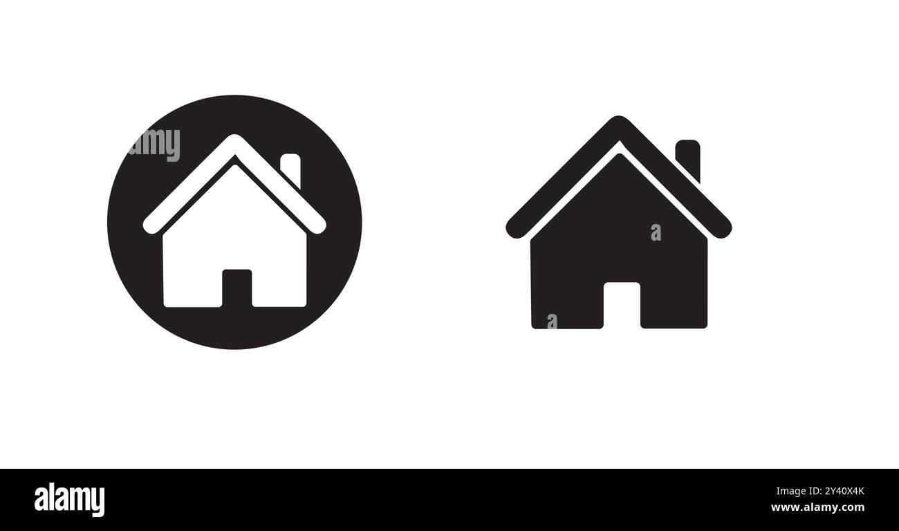 Collection home icons. House symbol. Set of home icon and houses black ...