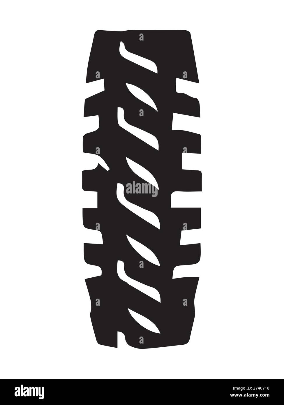 Black silhouette of tire tracks isolated on a white background. Concept ...