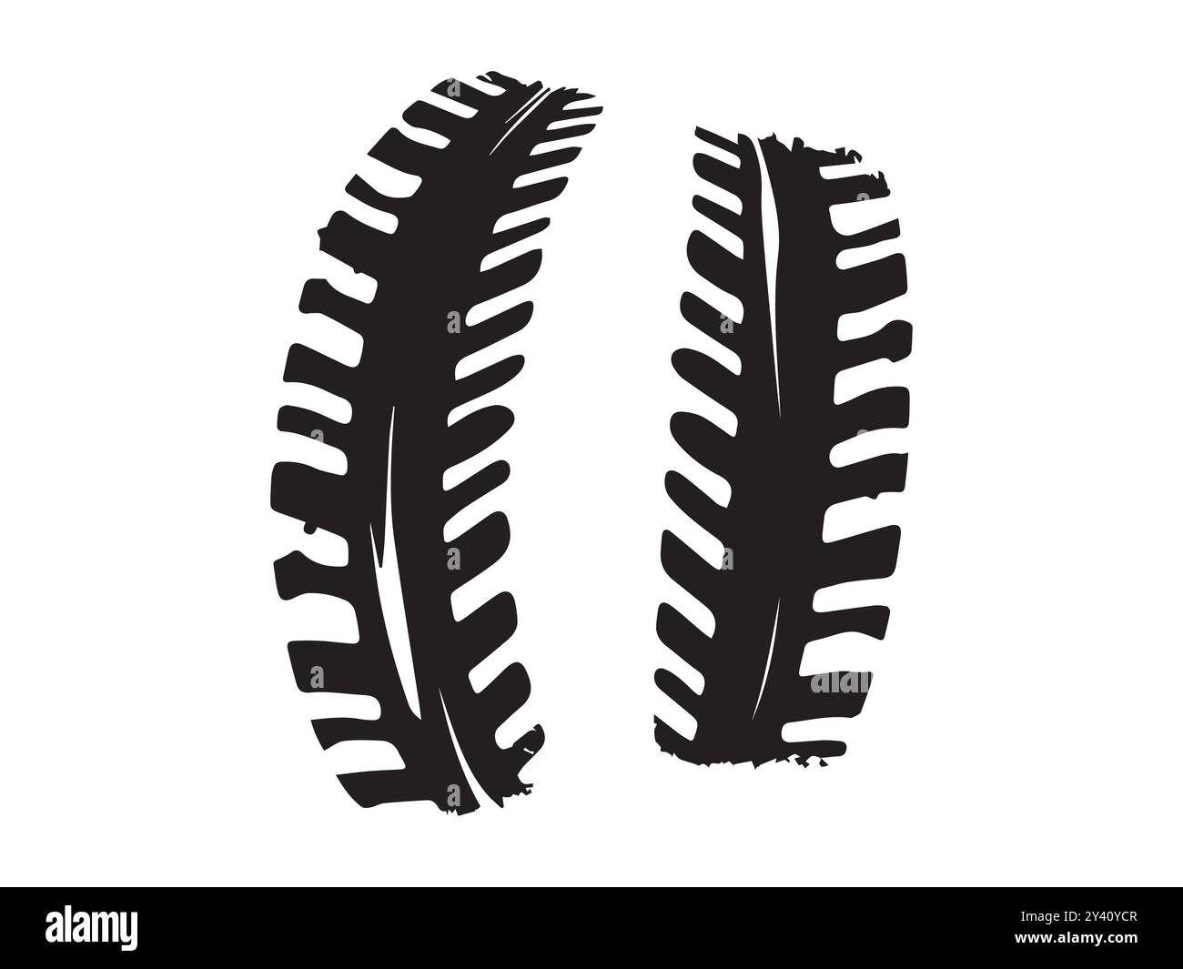 Black tire tracks isolated on a white background. Concept of vehicle ...