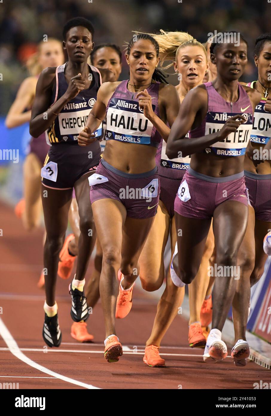 Freweyni Hailu of Ethiopia competing in the women’s 1500m at the ...