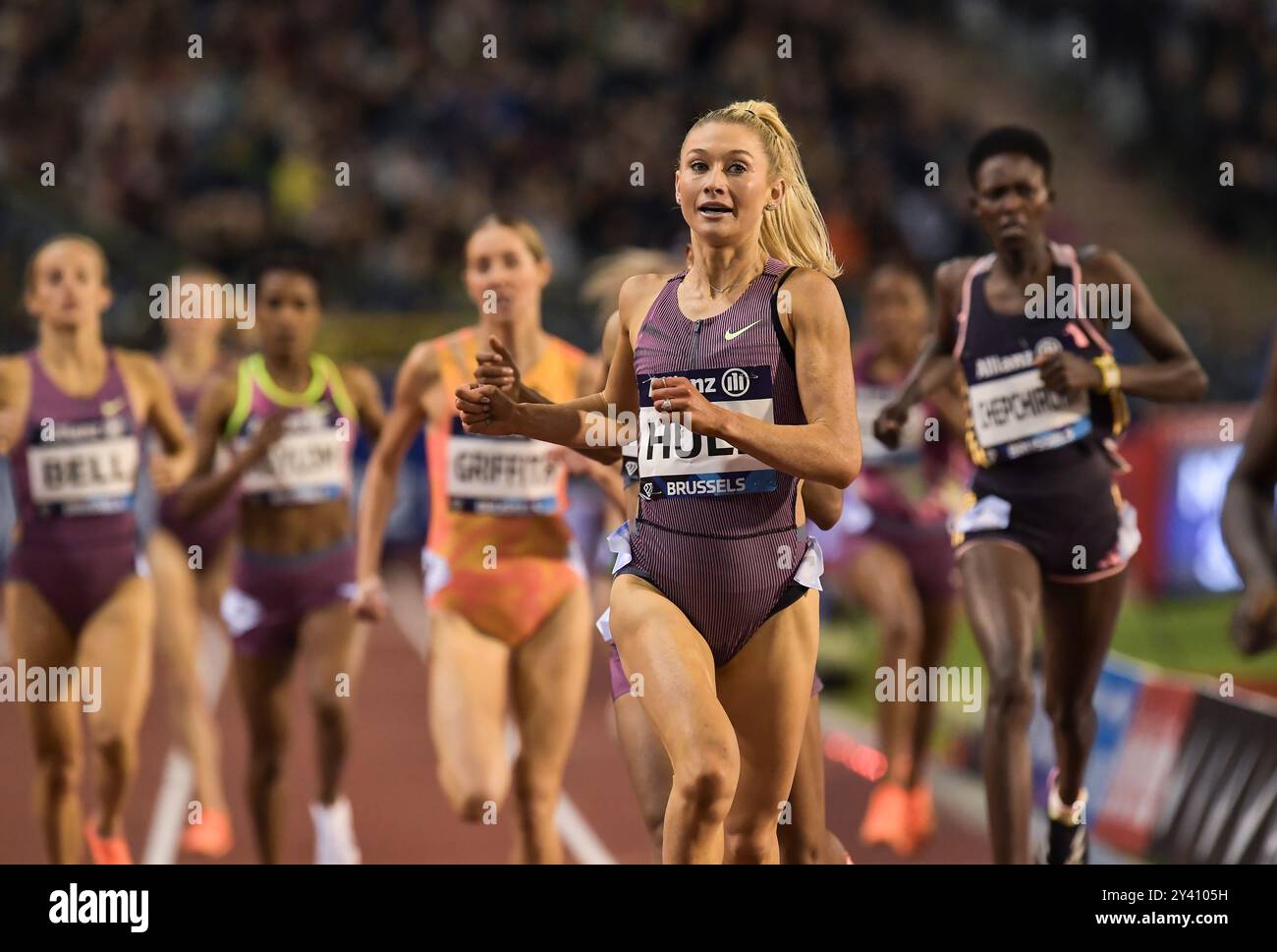 Jessica Hull of Australia competing in the women’s 1500m at the ...
