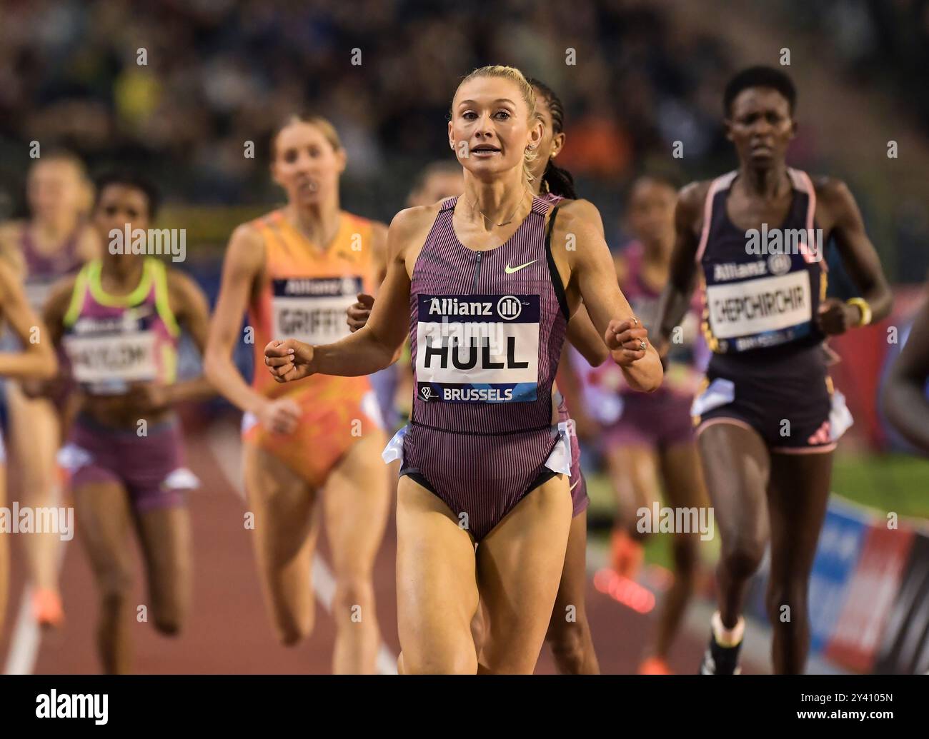 Jessica Hull of Australia competing in the women’s 1500m at the ...