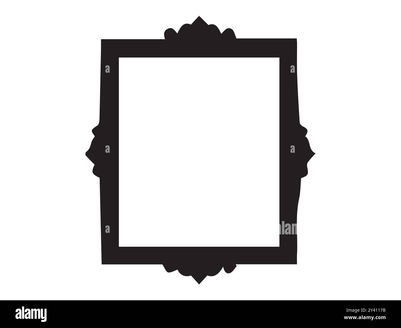 Rectangle Border Frame Silhouette Free: Gray Poster Frame, Paper Frame