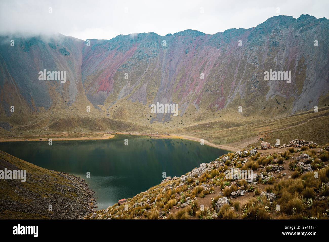 Laguna del Sol ️ in the Nevado de Toluca, a national park located on a ...