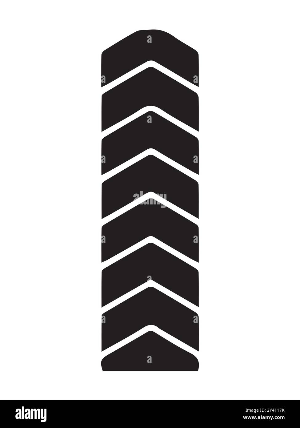 Black tire tracks illustration isolated on white background. Concept of ...