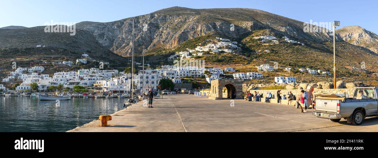 Amorgos, Greece - May15, 2024: Aegiali village as seen from the port ...