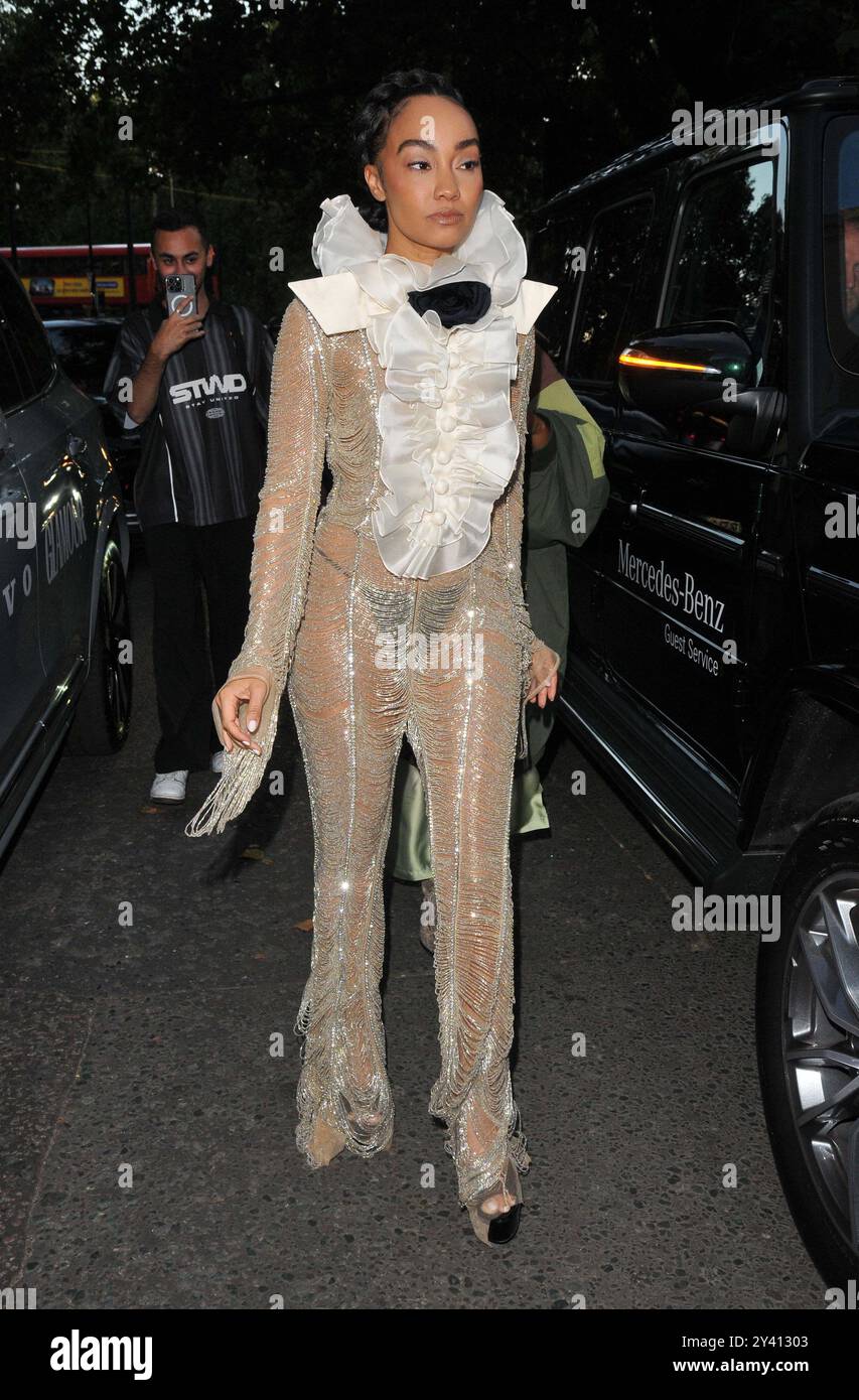London, UK. 14th Sep, 2024. Leigh-Anne Pinnock at the Richard Quinn LFW ...