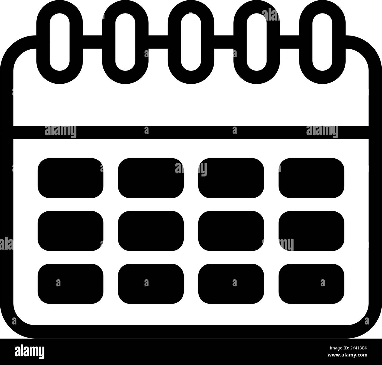 calendar schedule - vector icon Stock Vector Image & Art - Alamy