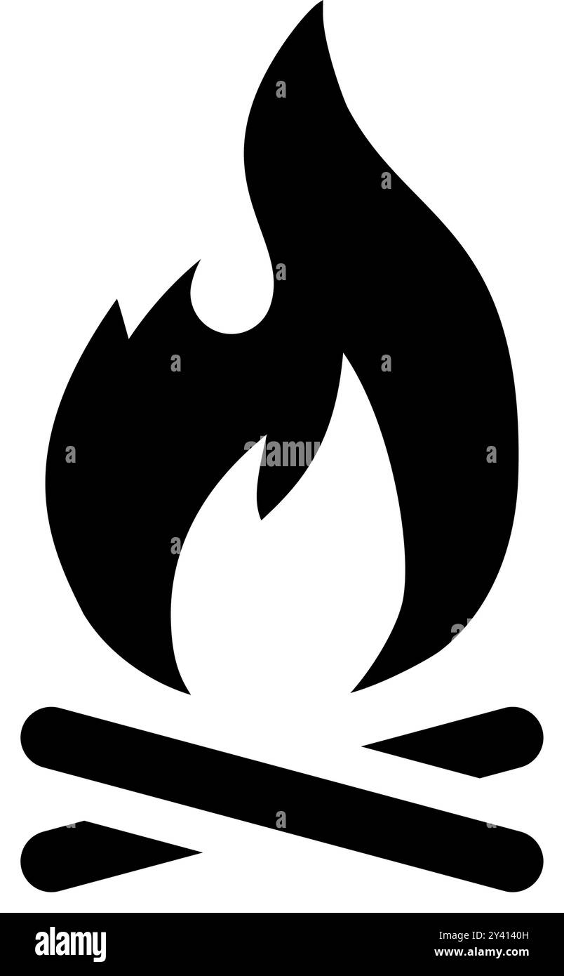 Bonfire is burning Black and White Stock Photos & Images - Alamy