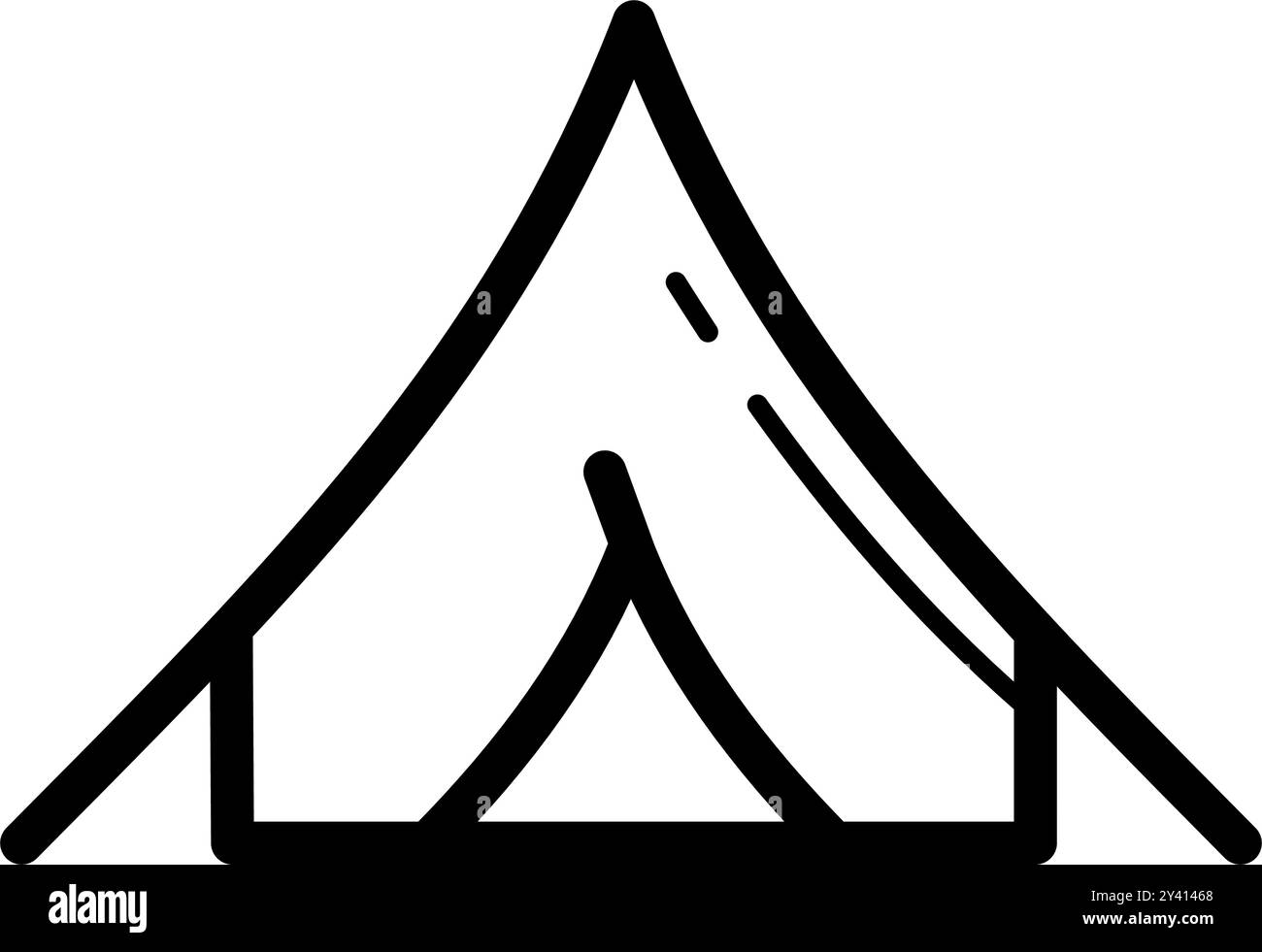 tent camping, simple vector icon Stock Vector Image & Art - Alamy