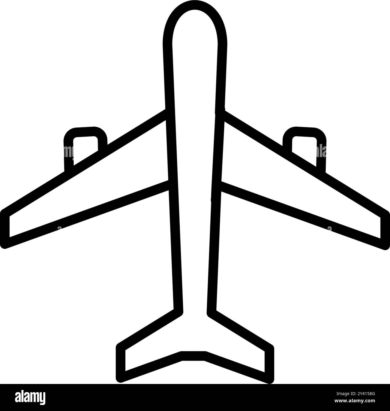 passenger plane - simple vector icon Stock Vector Image & Art - Alamy