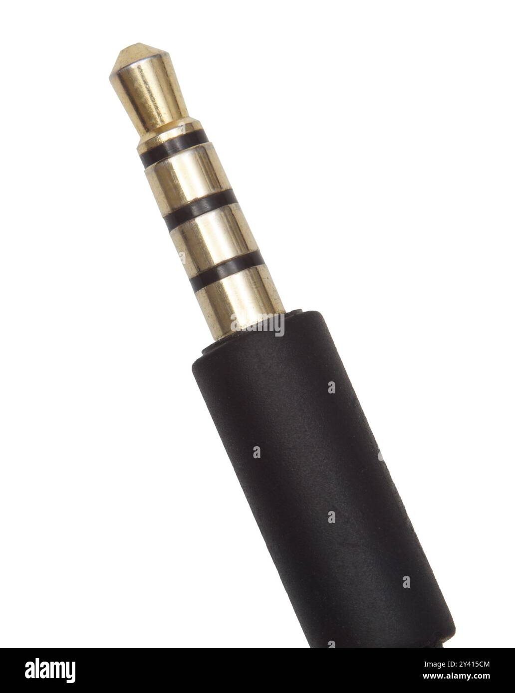 Headphone jack close up isolated on white background Stock Photo - Alamy