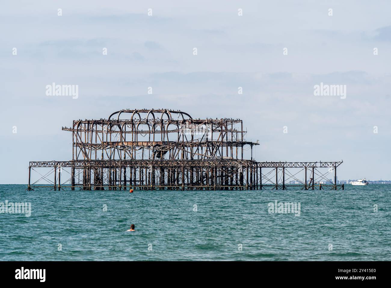 Old ruined sea pier wild hi-res stock photography and images - Alamy