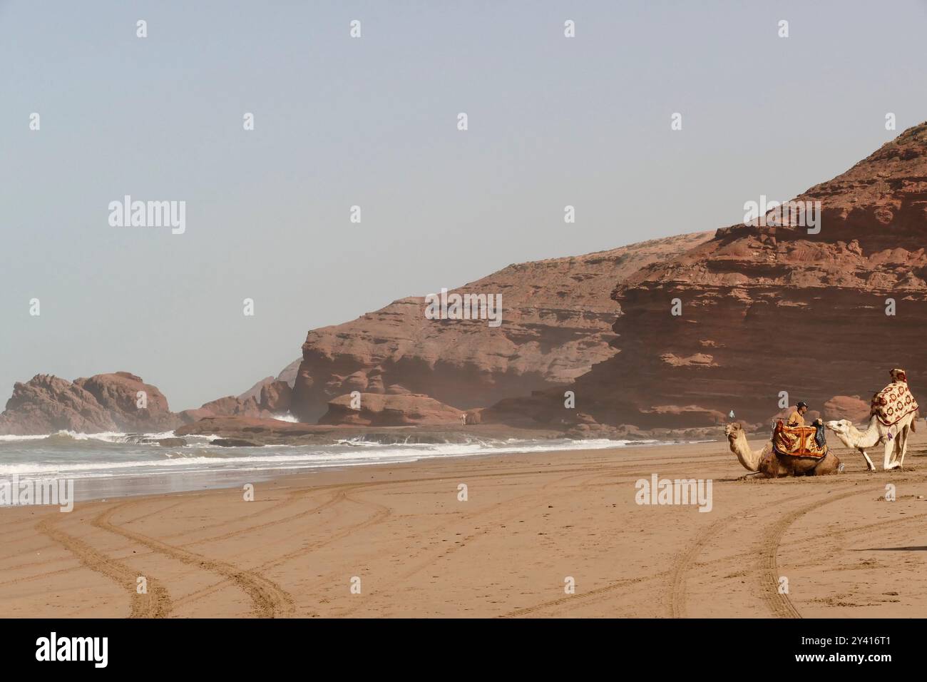 The Atlantic coast of Morocco with its boundless and deserted beaches ...
