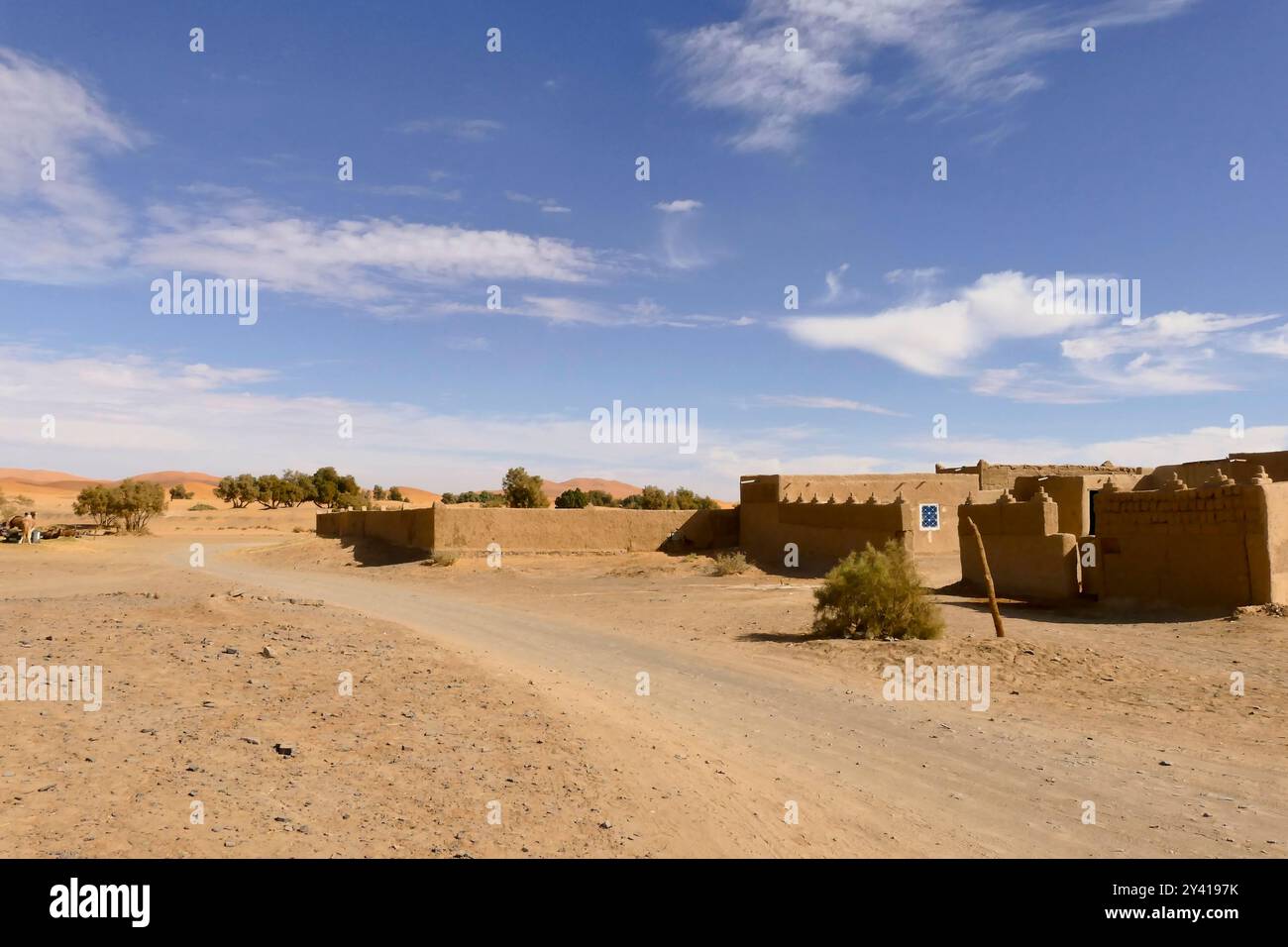 Merzouga, the gateway to the Sahara desert in the province of Al ...
