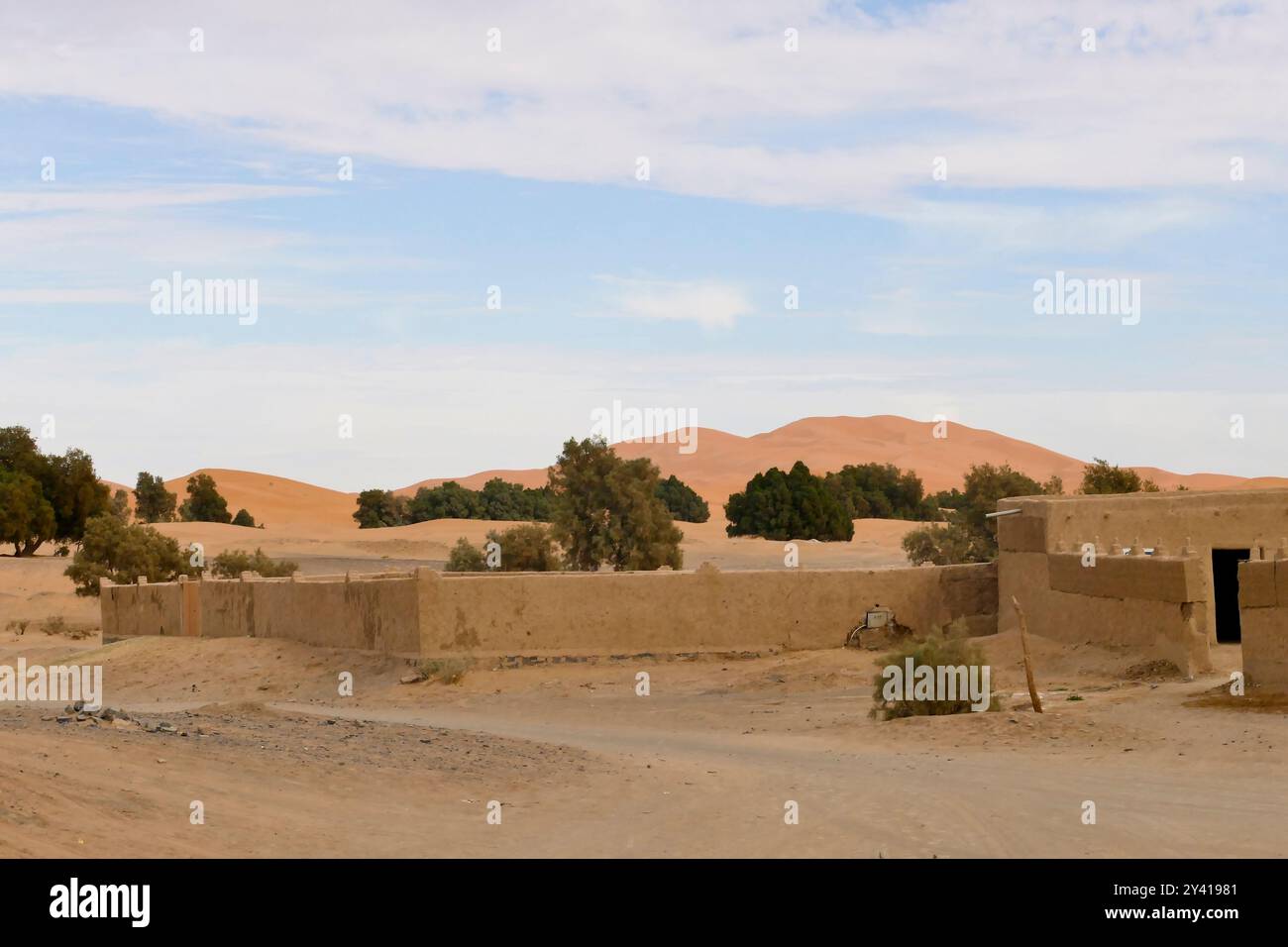 Merzouga, the gateway to the Sahara desert in the province of Al ...