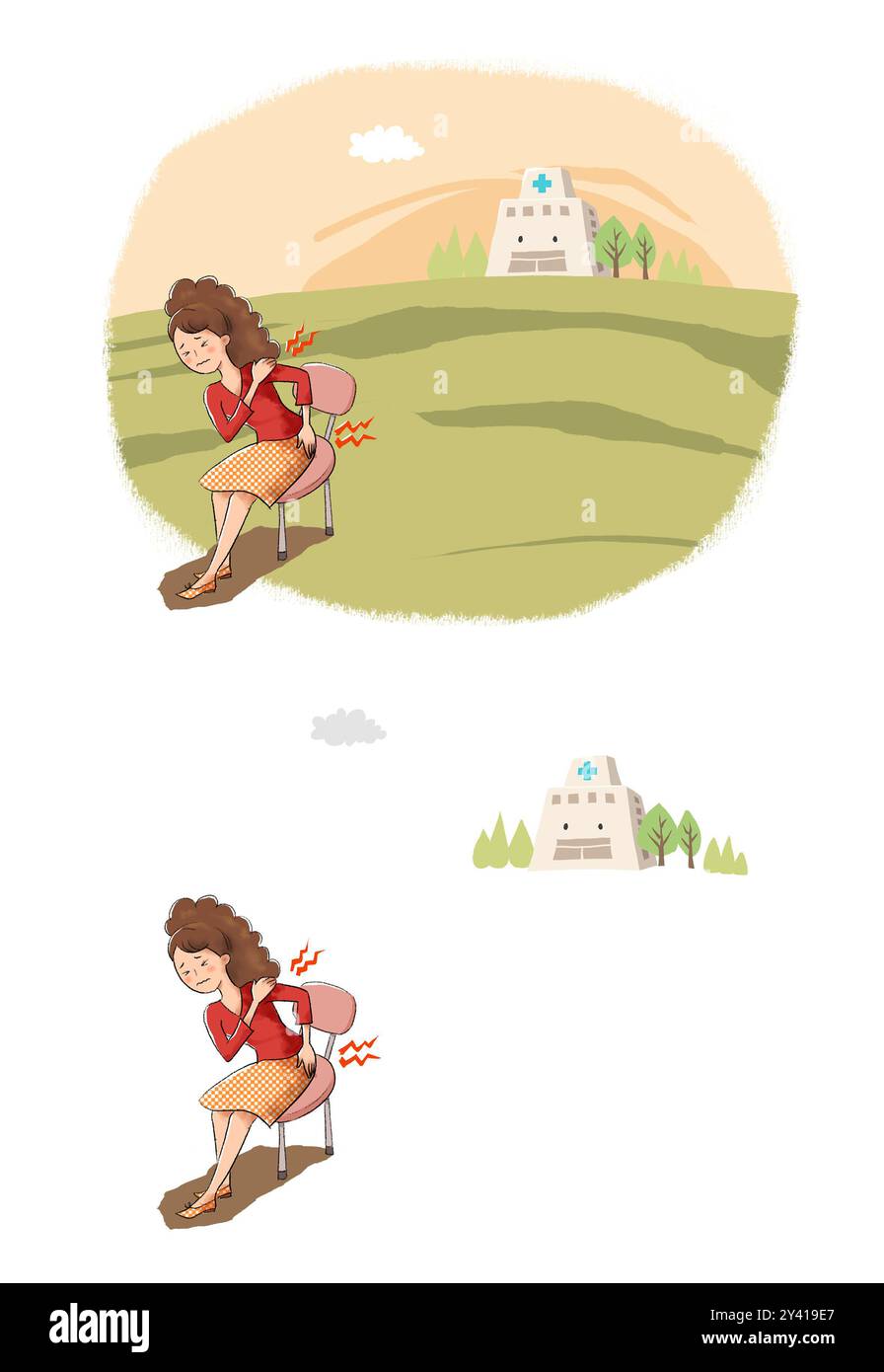 One woman examination hospital Cut Out Stock Images & Pictures - Alamy