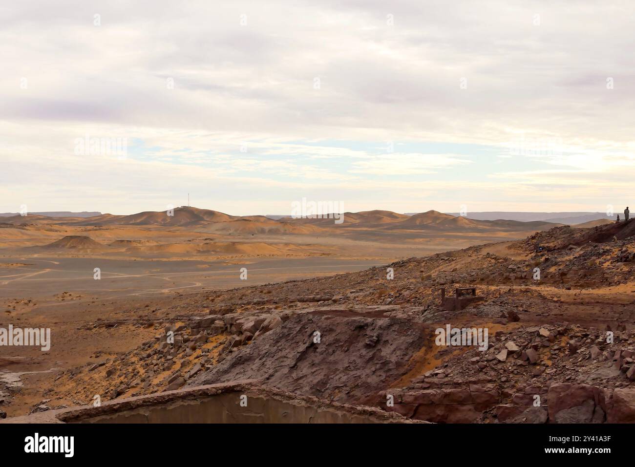 Merzouga, the gateway to the Sahara desert in the province of Al ...