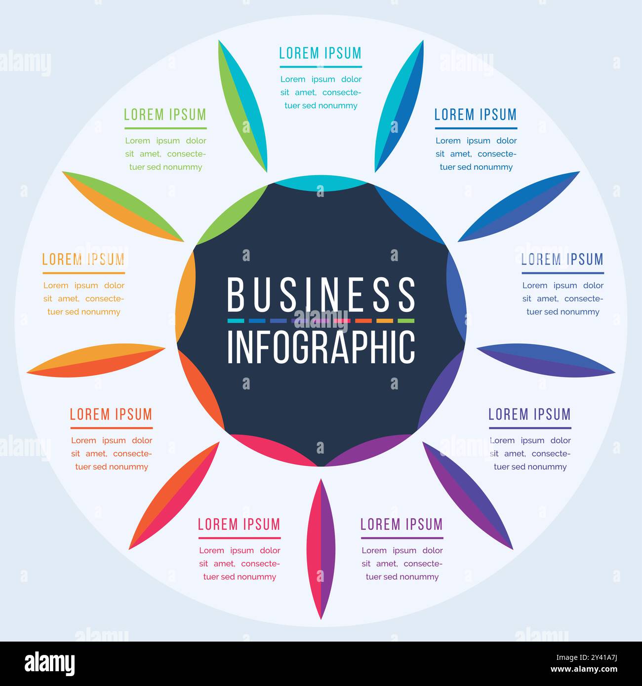 Infographic design 9 steps, objects, elements or options infographic ...