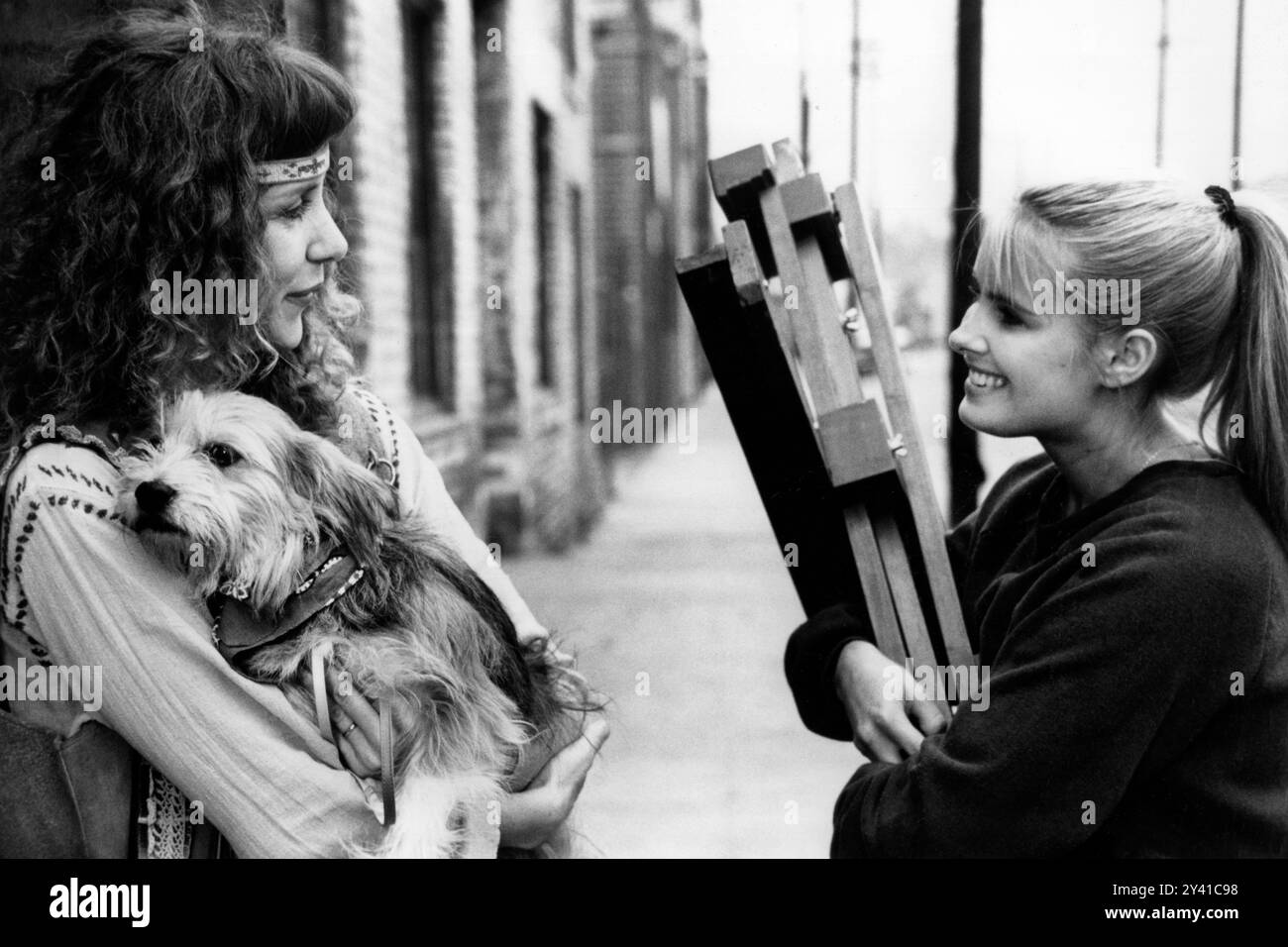 Laraine Newman, Ami Dolenz, on-set of the film, "Witchboard 2: The ...