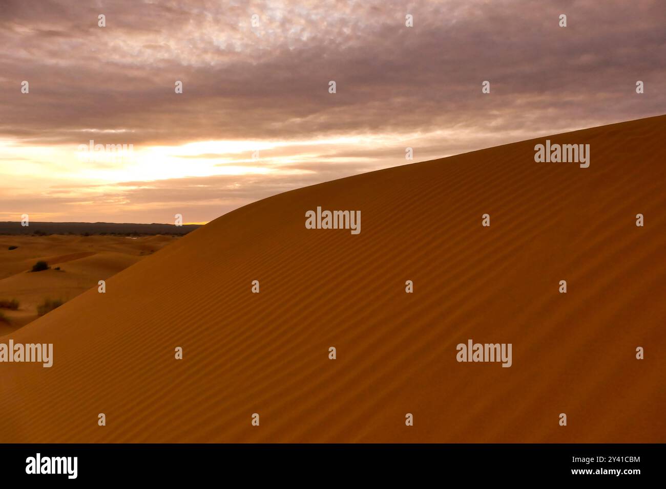 Merzouga, the gateway to the Sahara desert in the province of Al ...