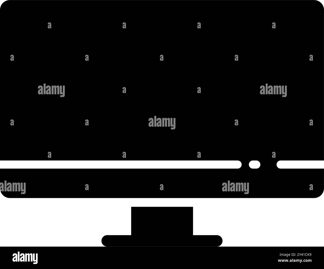 Monitor, screen - vector icon Stock Vector Image & Art - Alamy