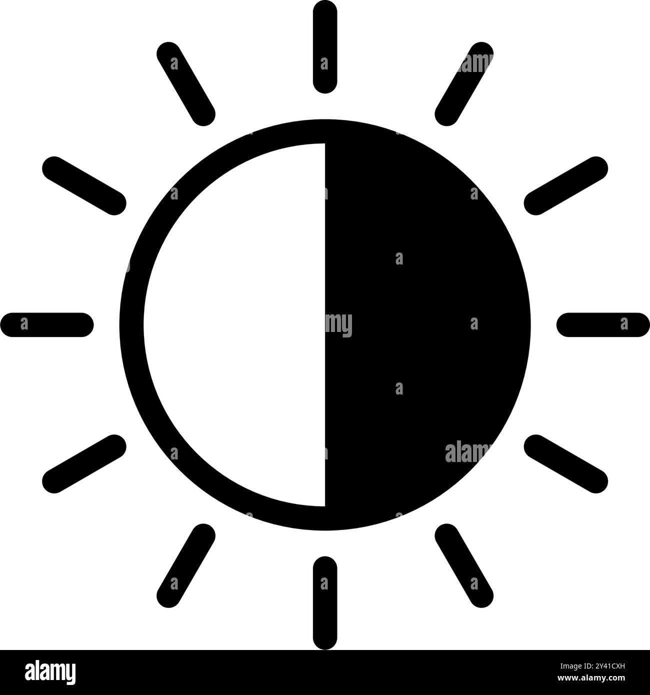 Sunny setting Black and White Stock Photos & Images - Alamy