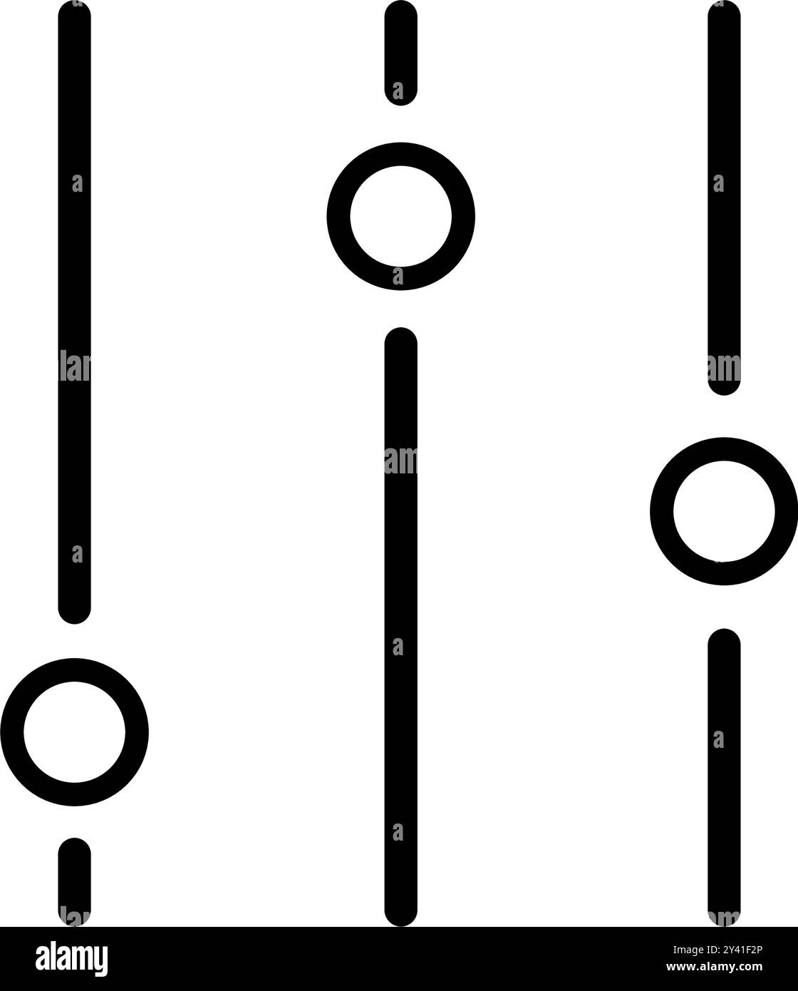 Simple audio equalizer icon Black and White Stock Photos & Images - Alamy