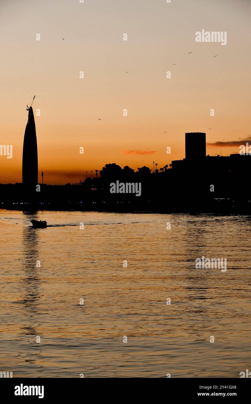 Sunrise on the Bou Regreg River,Rabat,Morocco,North Africa Stock Photo ...