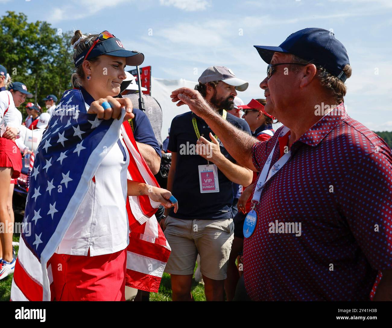 Gainesville, Virginia, USA. 15th Sep, 2024. Lexi Thompson of team USA ...