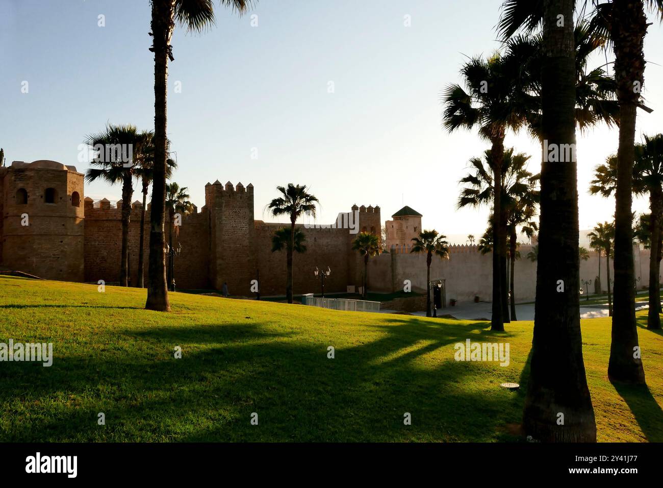 The panorama from the Kasbah of the Oudaias overlooks the Bou Regreg ...