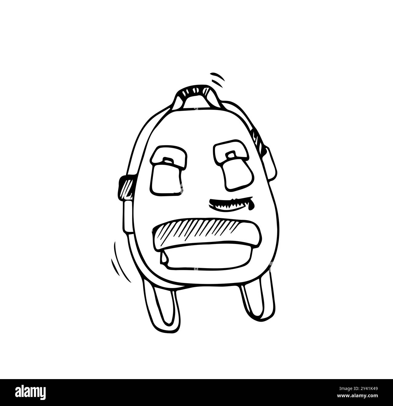 Student backpack various school Stock Vector Images - Alamy