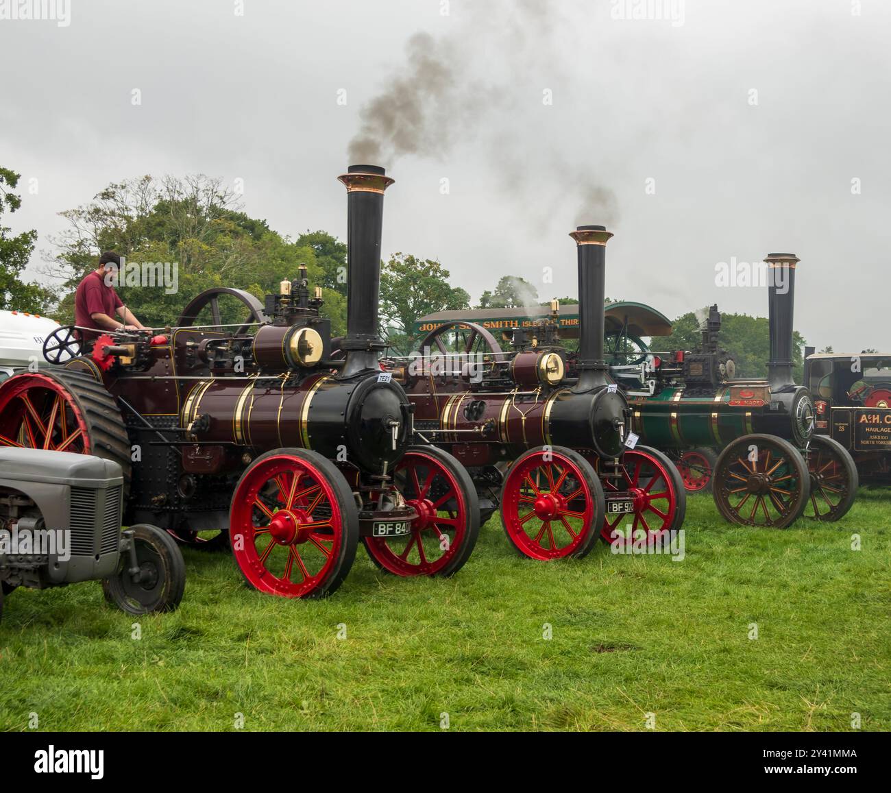 Steam tractors at the 37th Hunton Steam Gathering, 2024, Wensleydale ...