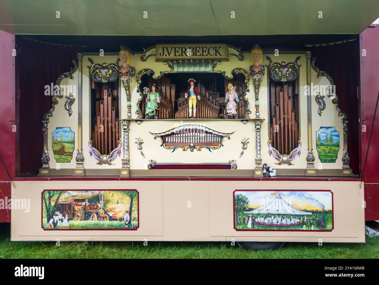 J Verbeeck Fairground Organ at Hunton Steam Gathering 2024 Stock Photo ...
