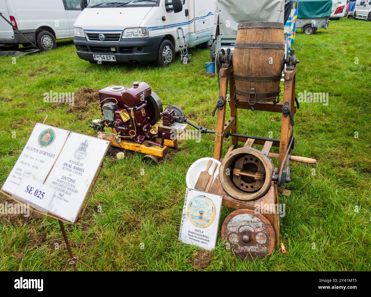 Ruston Hornsby stationary engine type PB6 driving a Waverley Oval ...