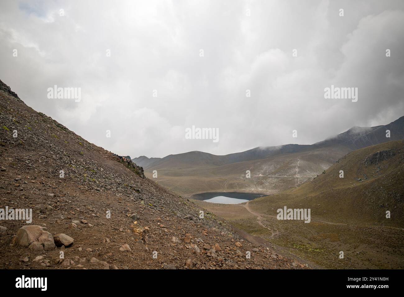 Laguna del Sol ️ in the Nevado de Toluca, a national park located on a ...