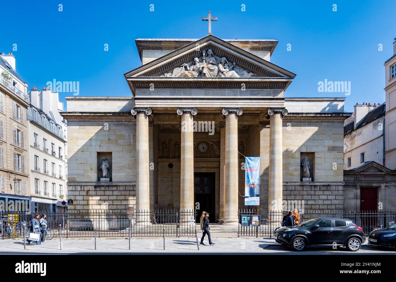 Paris, France, Église Saint-Denys du Saint-Sacrement in Marais quarter ...