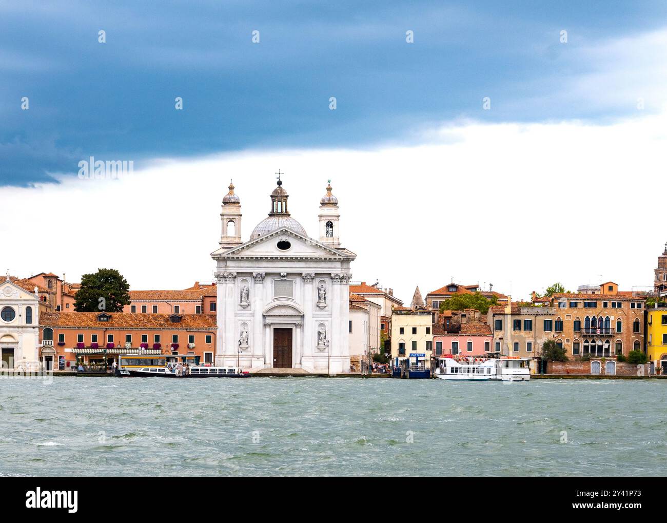 Venice, Italy, Cityscape of Venice with Chiesa dei Gesuati ( Chiesa di ...