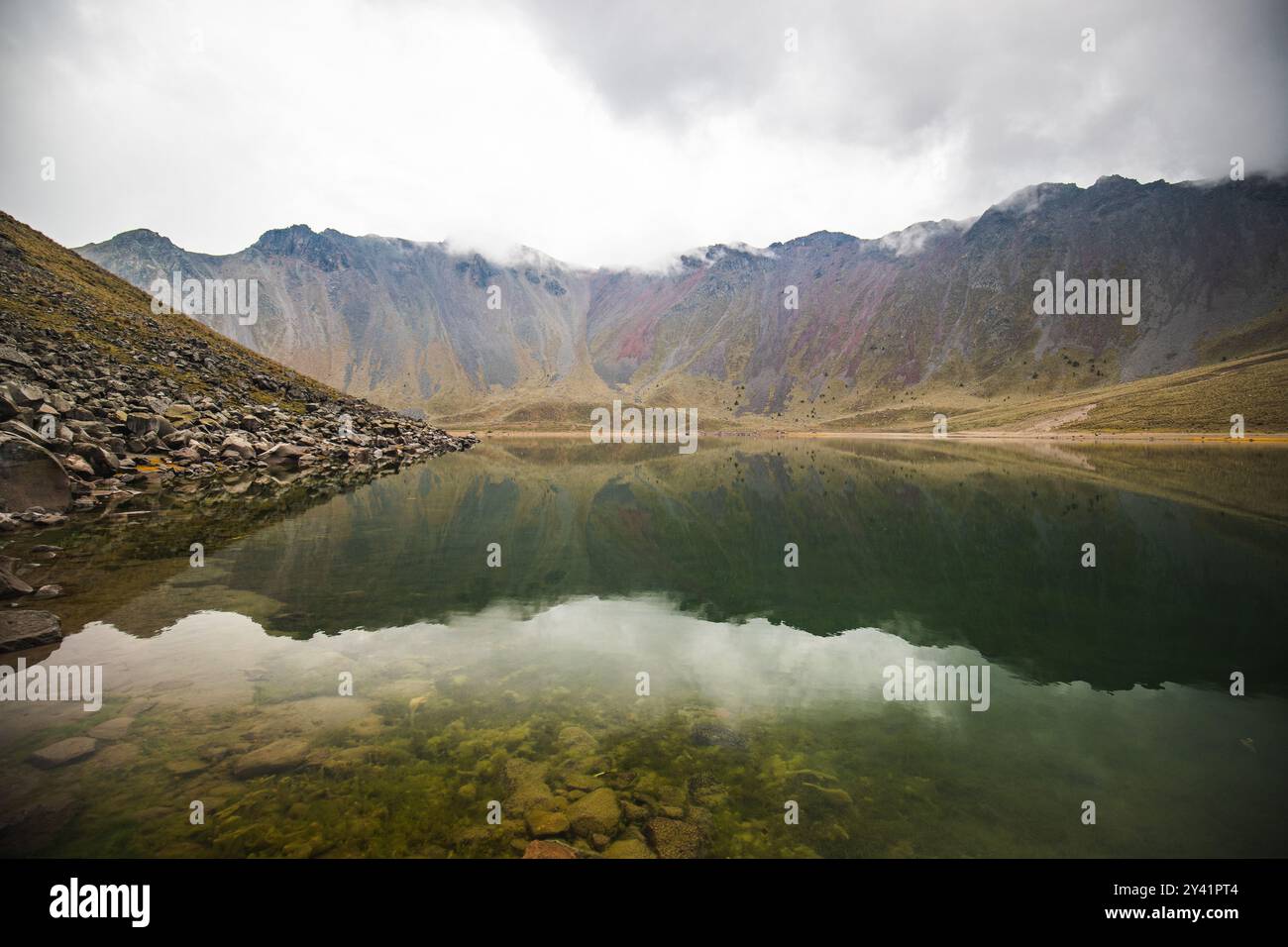 Laguna del Sol ️ in the Nevado de Toluca, a national park located on a ...