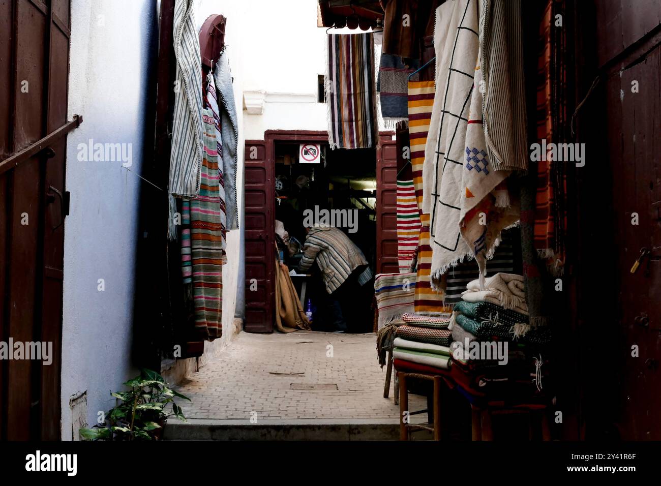 the Souk of the Medina of Rabat with its colors. Rabat,Morocco,North ...