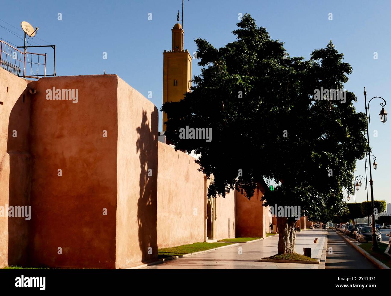 The fortification walls of the ancient Medina of Rabat, Morocco, North ...