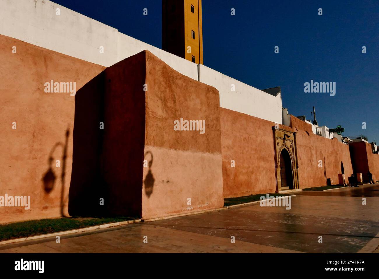 The fortification walls of the ancient Medina of Rabat, Morocco, North ...