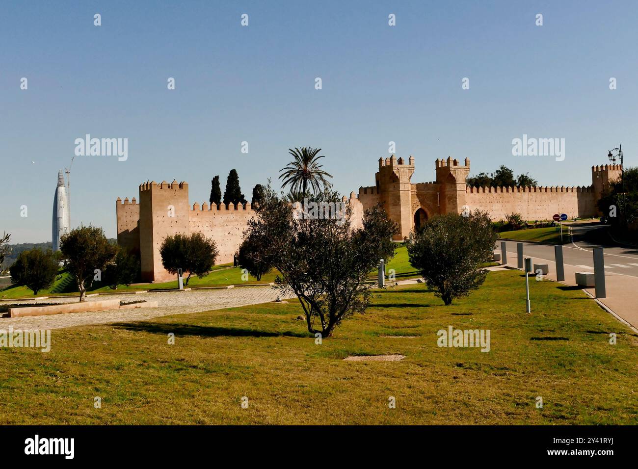 El Chellah, Landscaped gardens on the site of an ancient citadel with ...