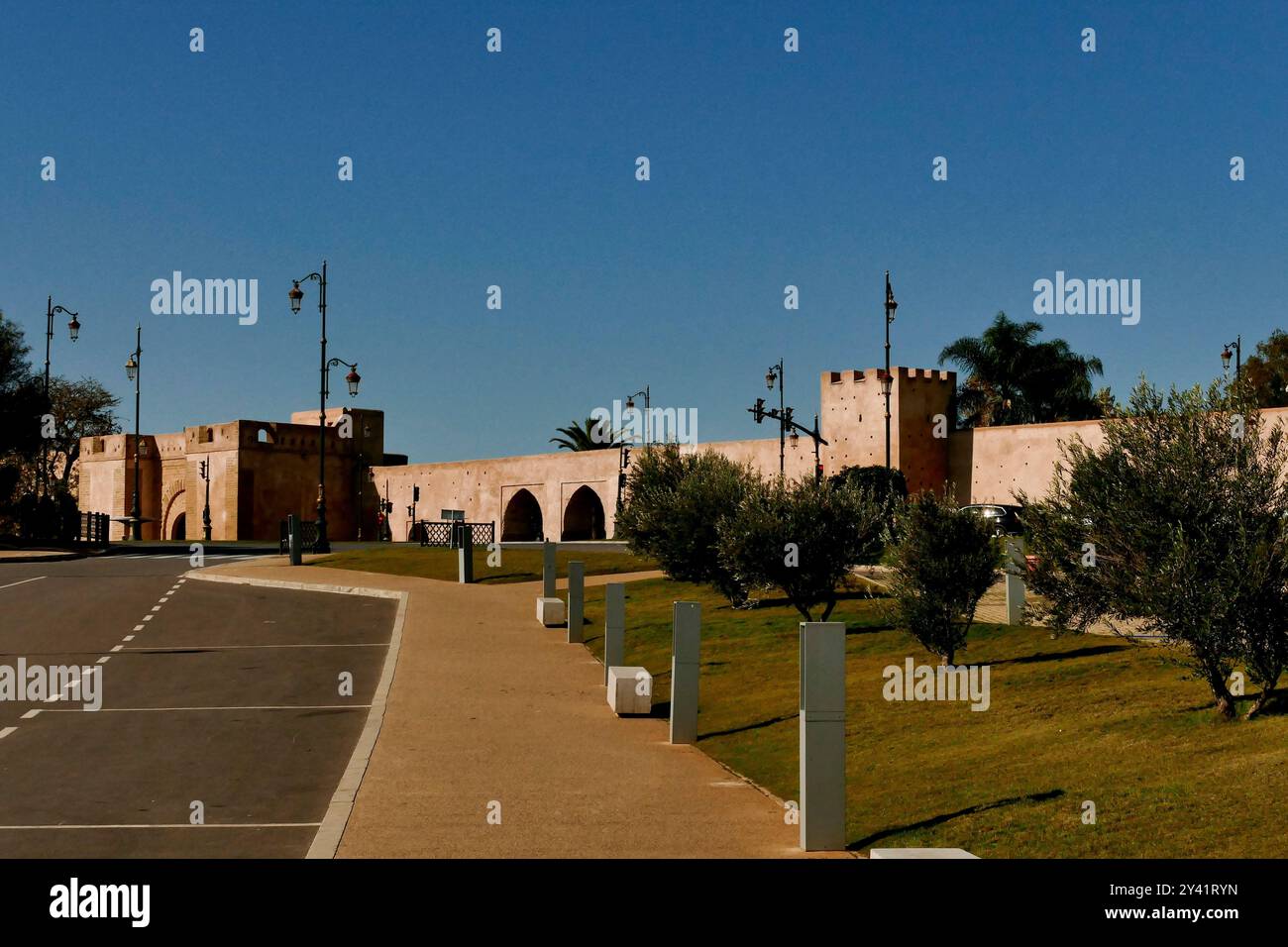 El Chellah, Landscaped gardens on the site of an ancient citadel with ...