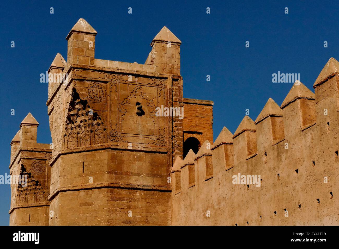 El Chellah, Landscaped gardens on the site of an ancient citadel with ...