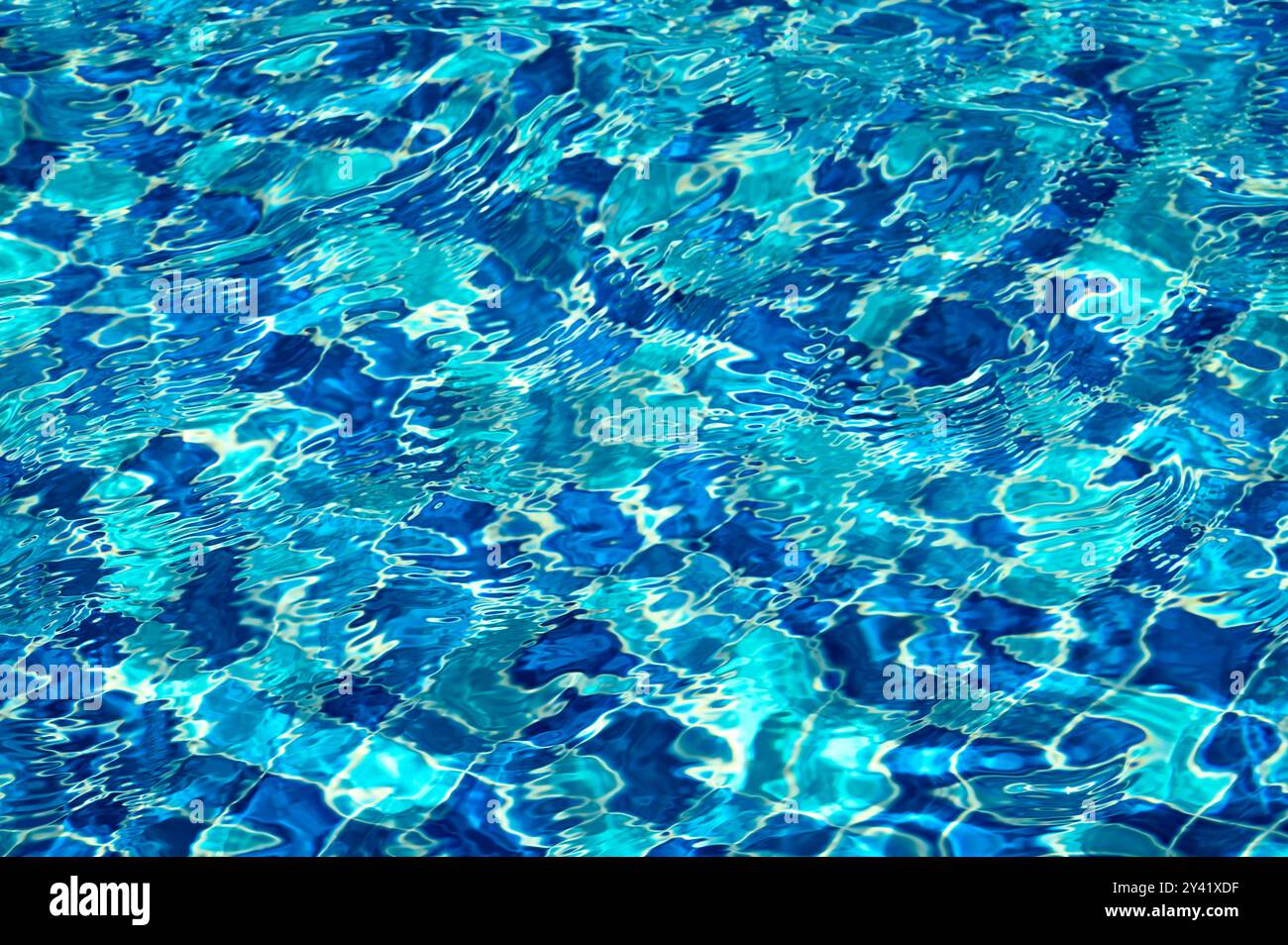 Rippled Water In the Swimming Pool Stock Photo - Alamy