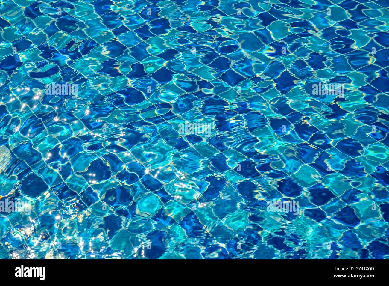 Blue water in the pool Stock Photo - Alamy