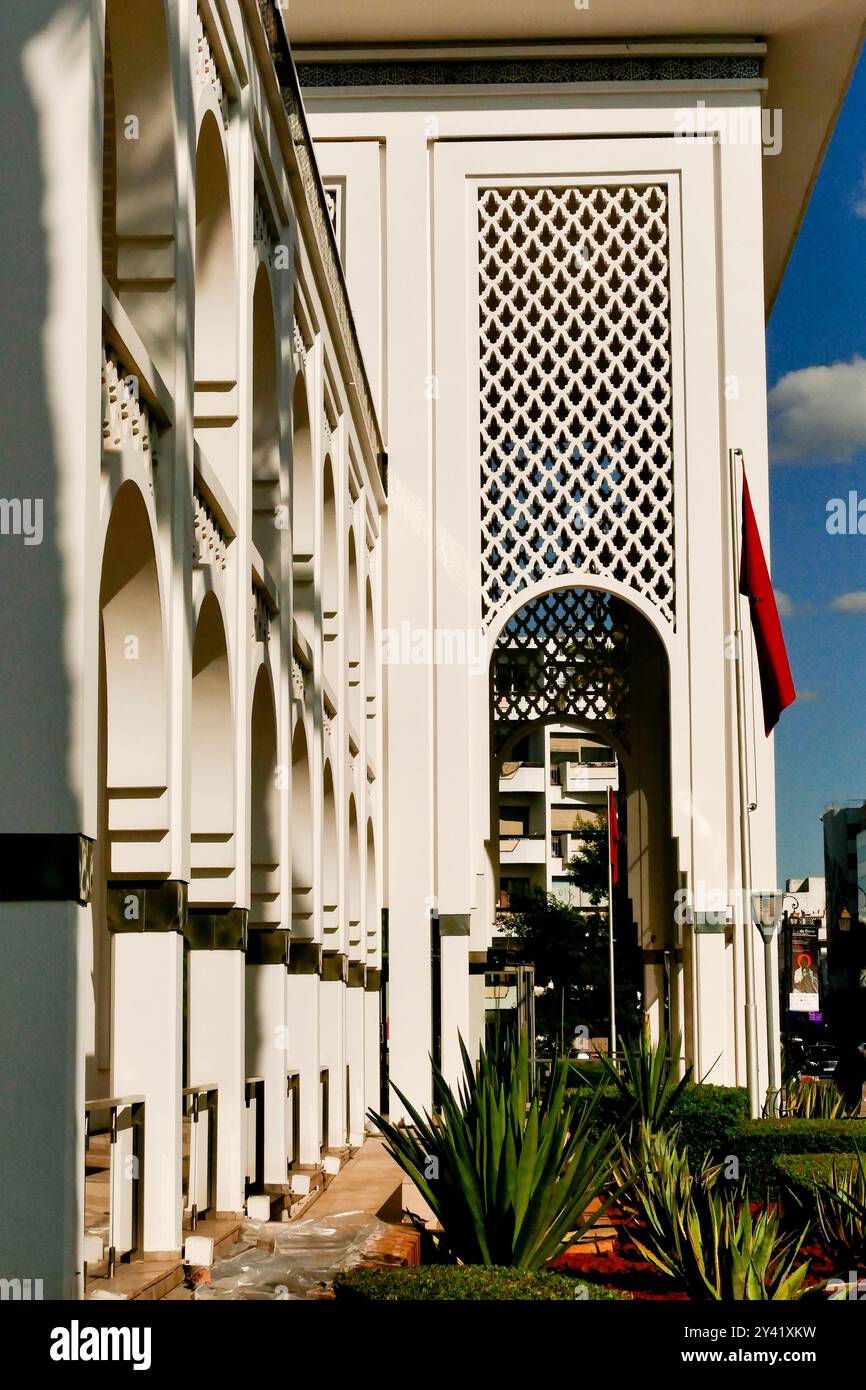The nouvelle ville of Rabat, modern neighborhood with colonial ...